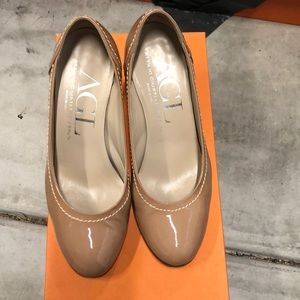 Attilio Giusti Leombruni Shoes | Agl Black Leather Belted Heel Pump 39 ...